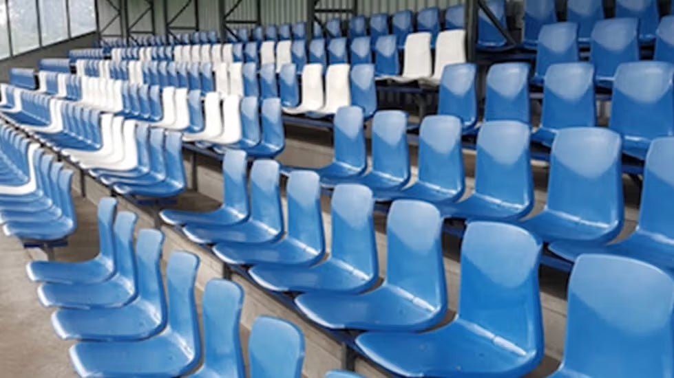 Stadium seat color restoration with 2C Perma Coat Gloss